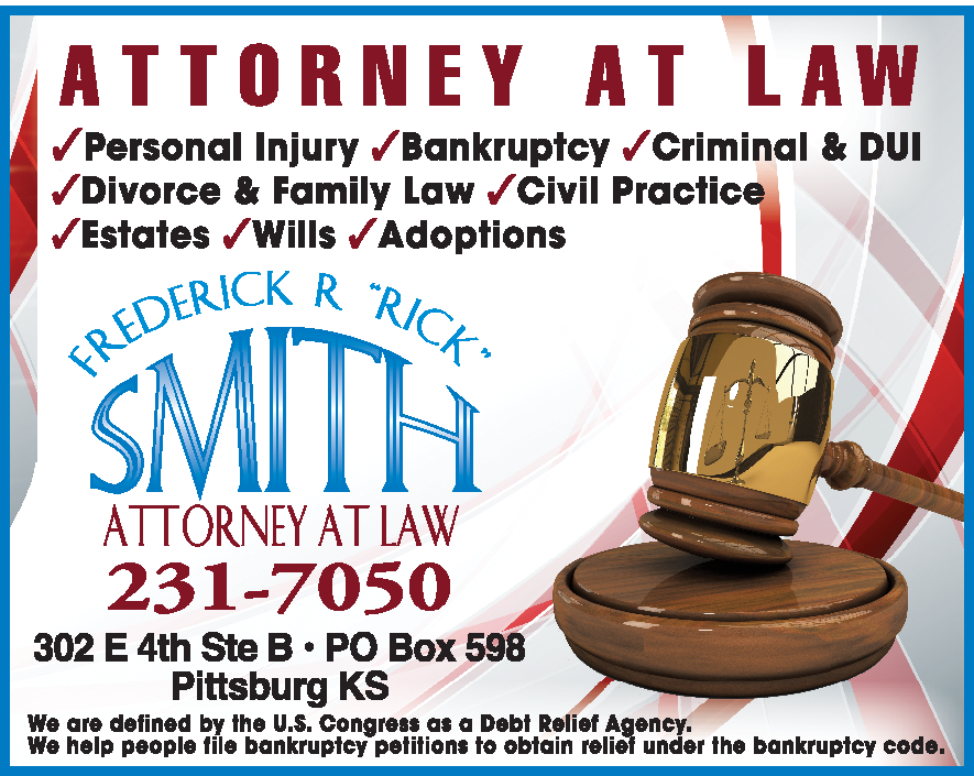 Smith Frederick R "Rick" Attorney at Law - Pittsburg, KS | Names and ...