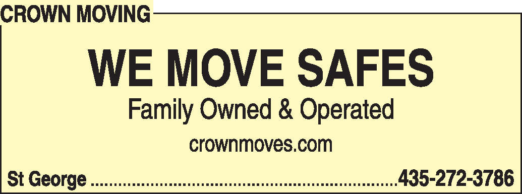 Crown Moving - St. George, UT | Names and Numbers