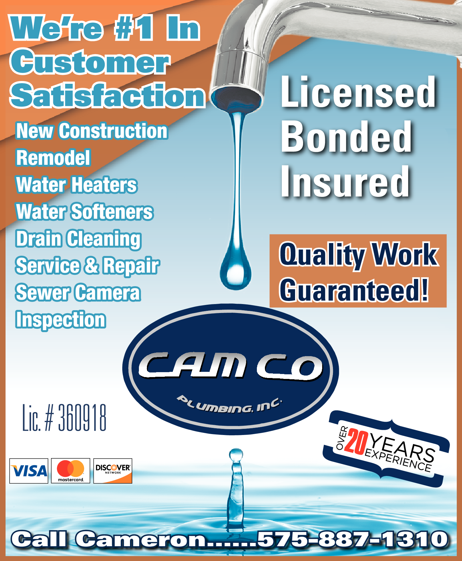 CamCo Plumbing - Carlsbad, NM | Names and Numbers