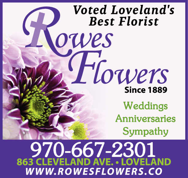 Rowes Flowers - Loveland, CO | Names and Numbers
